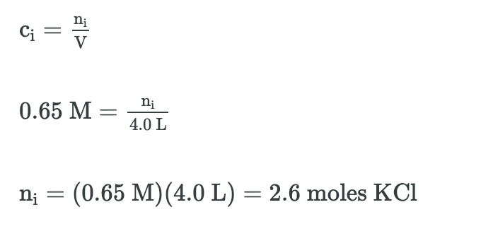 Solubility Units Of Concentration - Solubility - MCAT Content